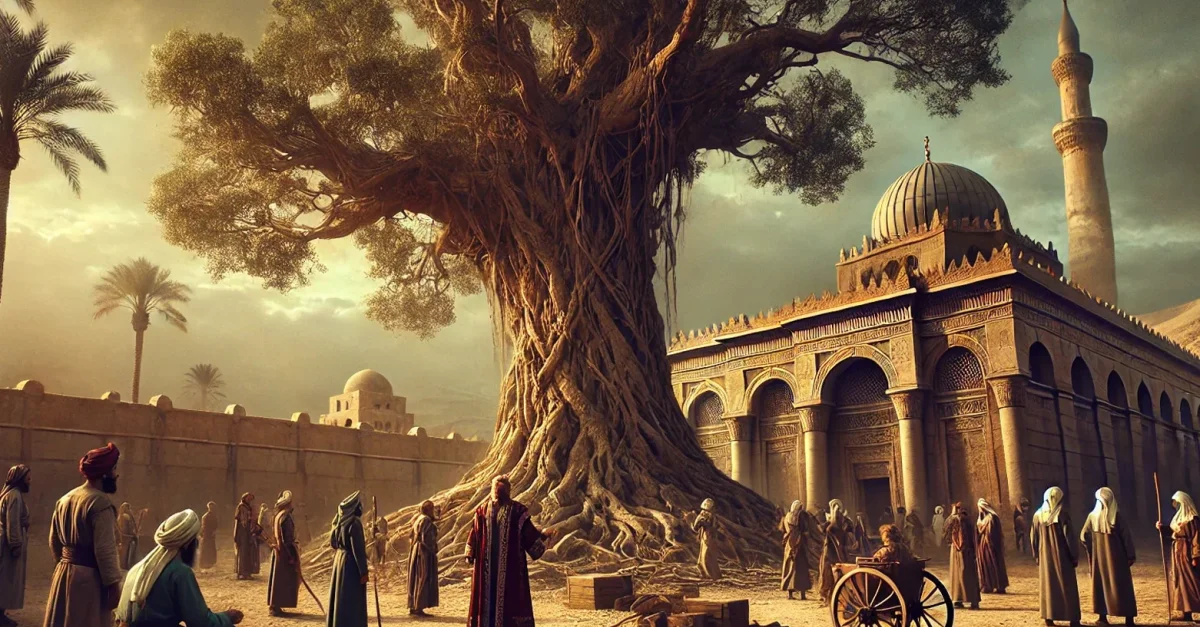 The Enigmatic Tree and the Ancient Synagogue of Damouha - Hidabroot